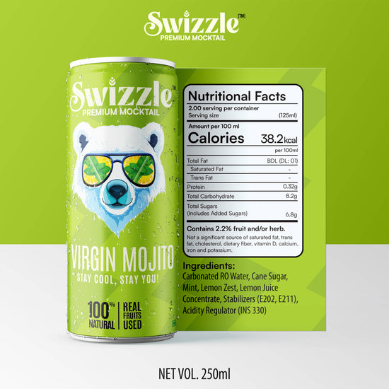 Virgin Mint Mojito - Refreshing Swizzle Mocktails - Order Online