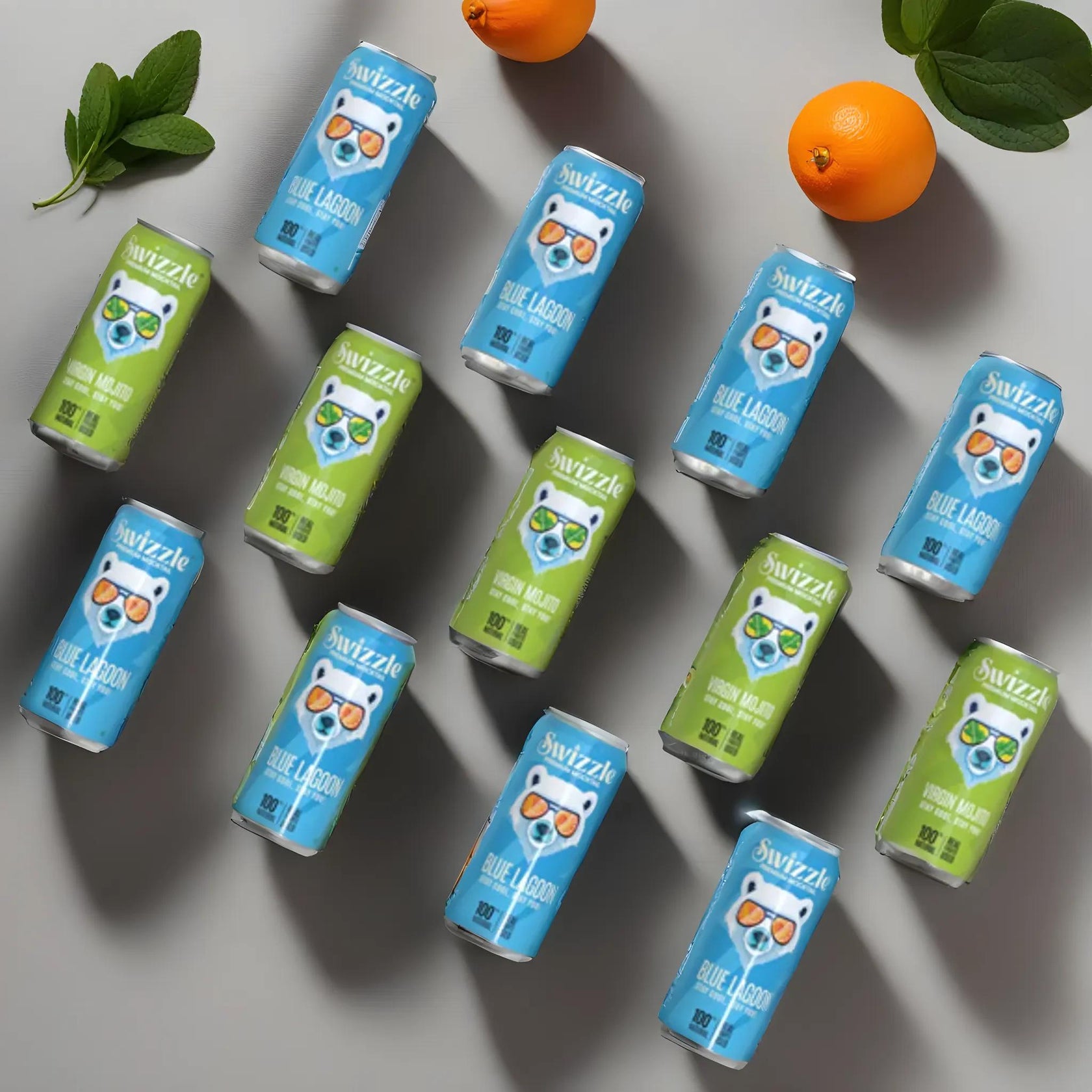 Classic Mocktail Combo - Virgin Mojito & Blue Mojito - Swizzle ...